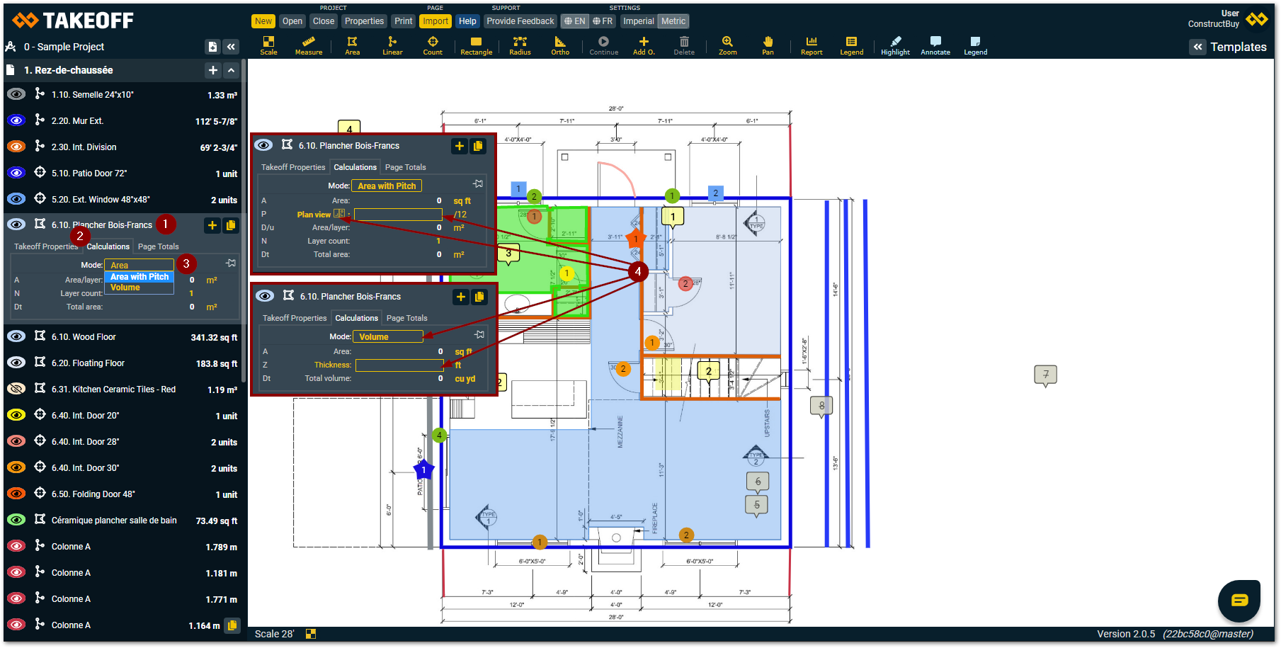 Advanced takeoff properties